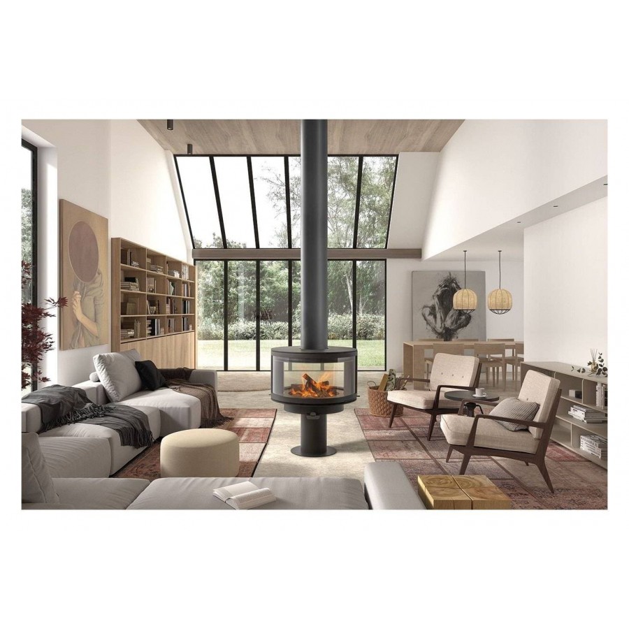 Печь-камин Rocal RONDE CENTRAL купить в Минске с доставкой по РБ, цены