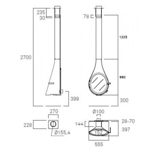 Печь-камин ROCAL MINI Drop купить в Минске с доставкой по РБ, цены